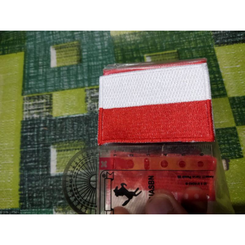 Jual Badge Bet Patch Emblem Bordir Bendera Merah Putih Satuan | Shopee ...