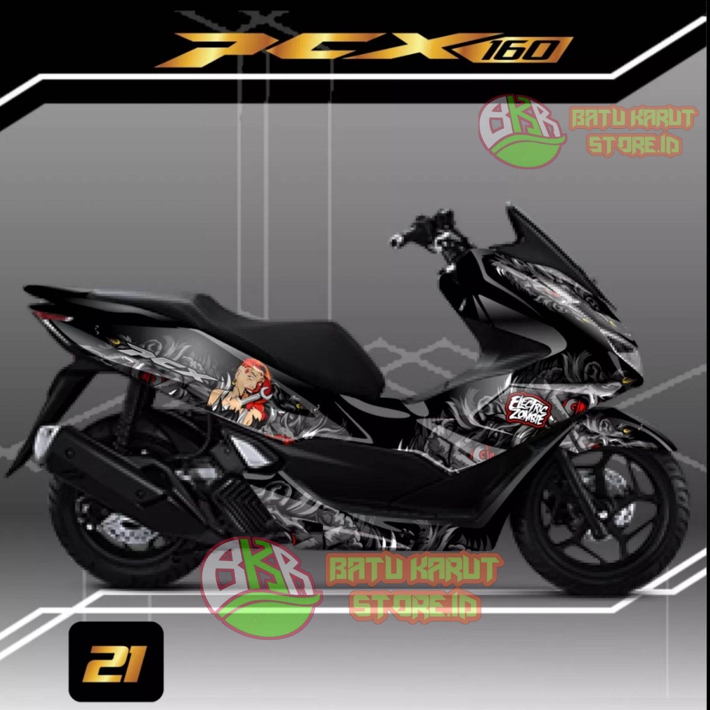 Jual DECAL PCX 160 FULL BODY 2022,PCX 150,PCX MERAH-PUTIH-HITAM TERBARU ...