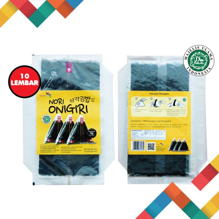 Jual Java Super Food Nori I Nori Wrapper Onigiri Triangle - 10 Lembar ...