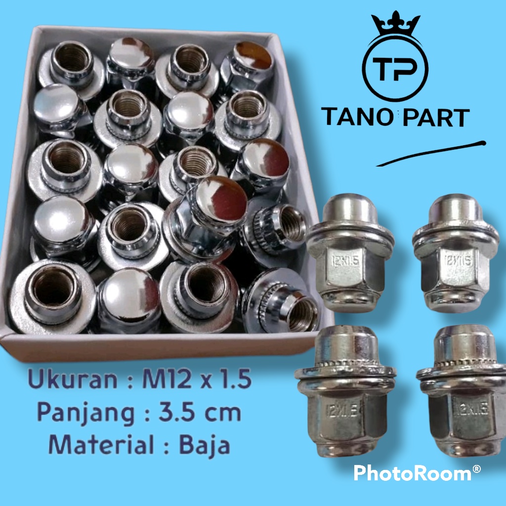 Jual MUR RODA RACING LUG NUT MOBIL HILUX KIJANG KRISTA RUSH XPANDER ...