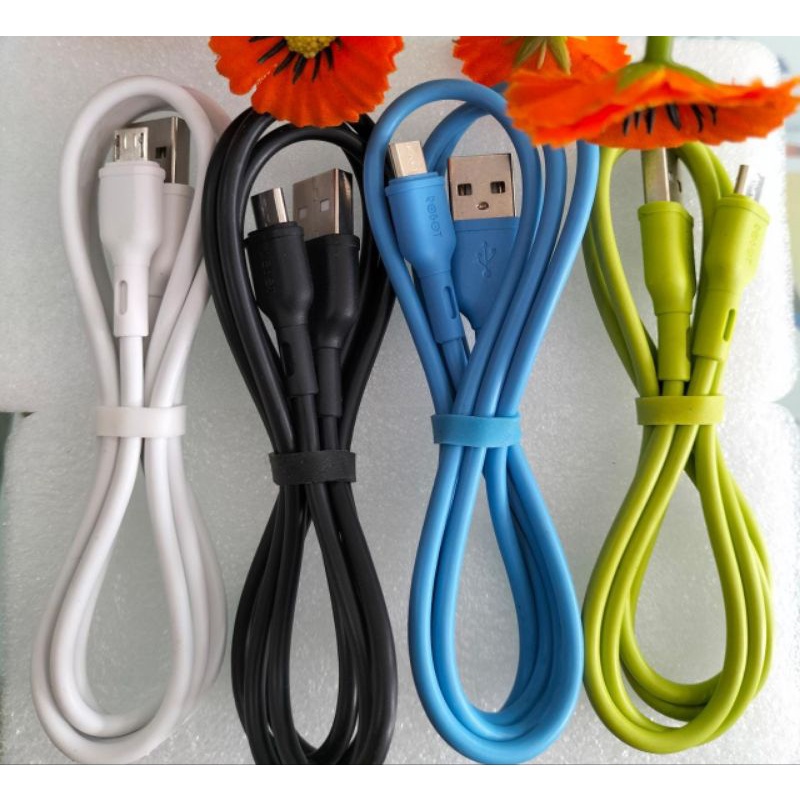 Jual KABEL CAS 2A ROBOT CHARGING MICRO USB ORIGINAL/1METER | Shopee ...