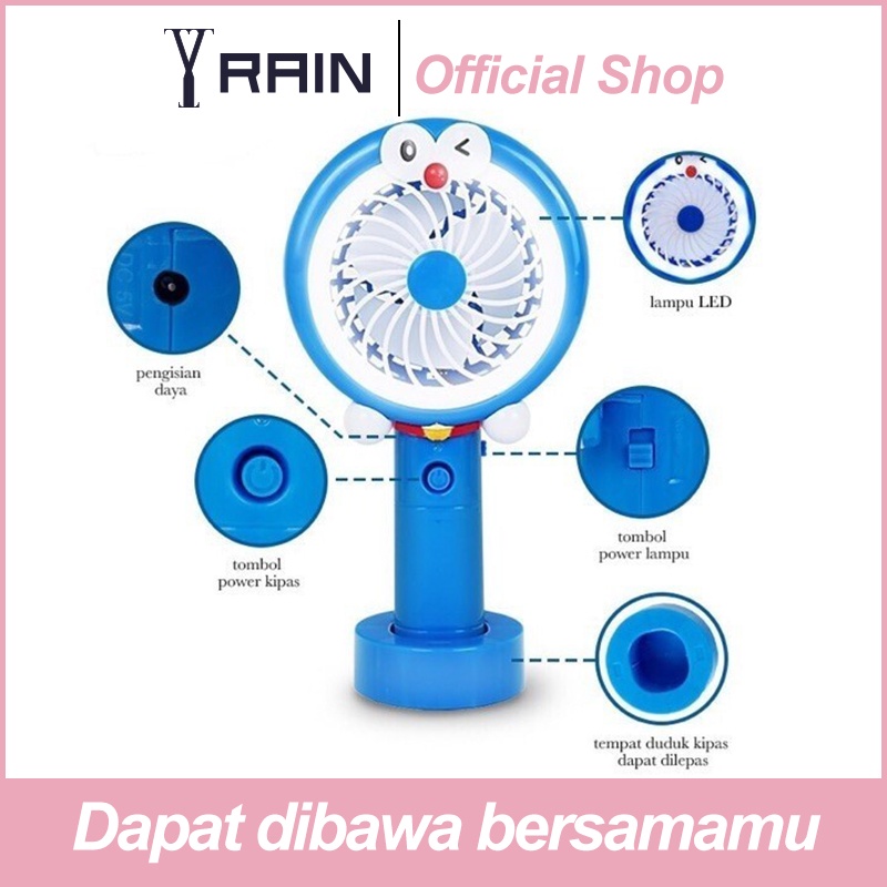 Jual KIPAS ANGIN DORAEMON RABBIT PORTABLE FAN MINI DISNEY GENGAM TANGAN ...