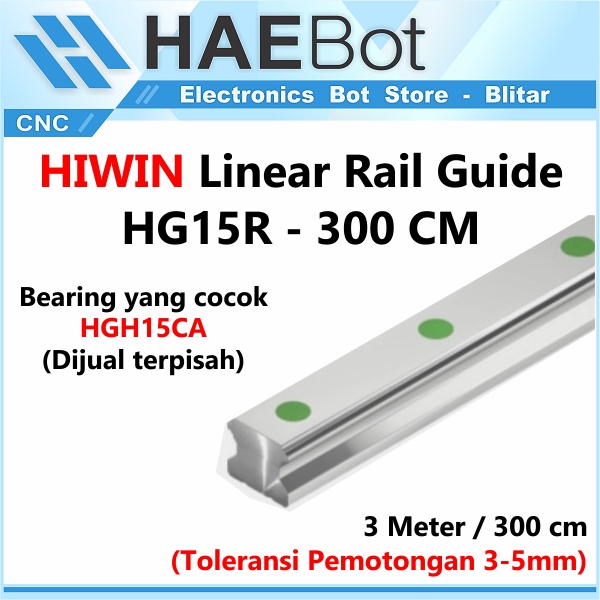 Jual [HAEBOT] HIWIN Linear Guide Rail HGR15 HGR 15 15mm 300cm Rel CNC ...