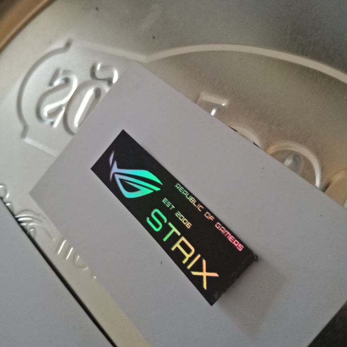 Jual Skin Strix Asus Rog Black Stiker Hologram Edition 2022 | Shopee ...