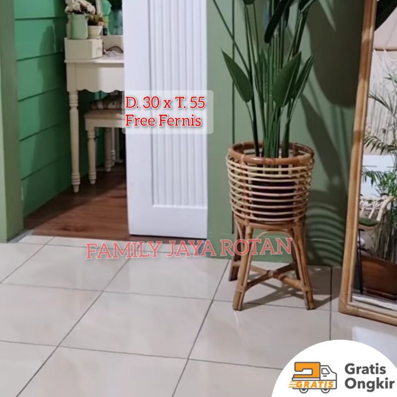 Jual STANDING POT BUNGA ROTAN/TEMPAT POT BUNGA DEKORASI TAMAN | Shopee ...