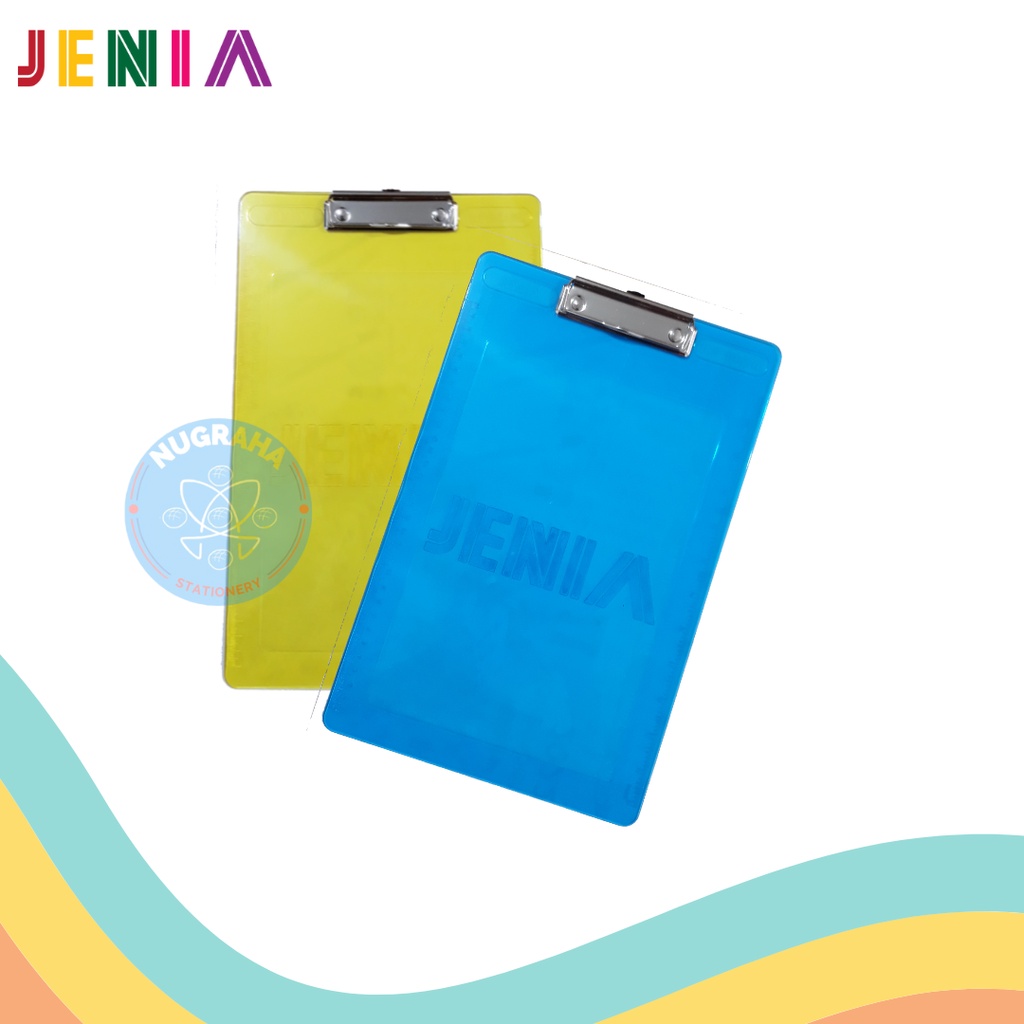 Jual CLIPBOARD JENIA F4 TRANSPARAN (1 PCS) | Shopee Indonesia