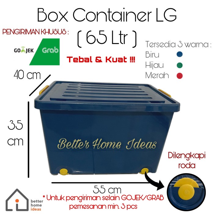 Jual Box Container LG Plastic (65 Ltr) | Shopee Indonesia