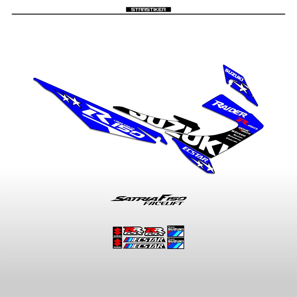 Jual FK1 / STRIPING SATRIA FU FACELIFT R 150 / RAIDER 150 / 2013 ...
