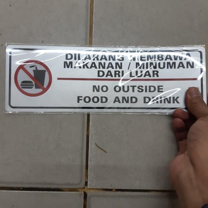 Jual Stiker Tulisan Dilarang Membawa Makanan/Minuman Dari Luar | Shopee ... Jual Stiker Tulisan Dilarang Membawa Makanan/Minuman Dari Luar | Shopee ...