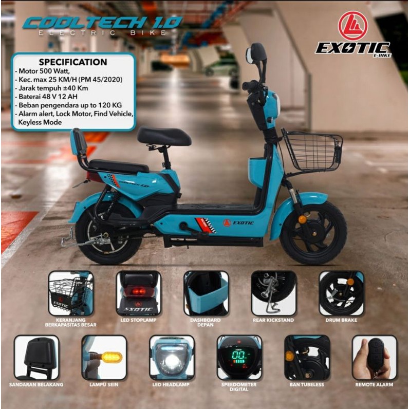 Jual Sepeda Listrik Exotic Cooltech 1.0 By Pacific Electric Bike ...