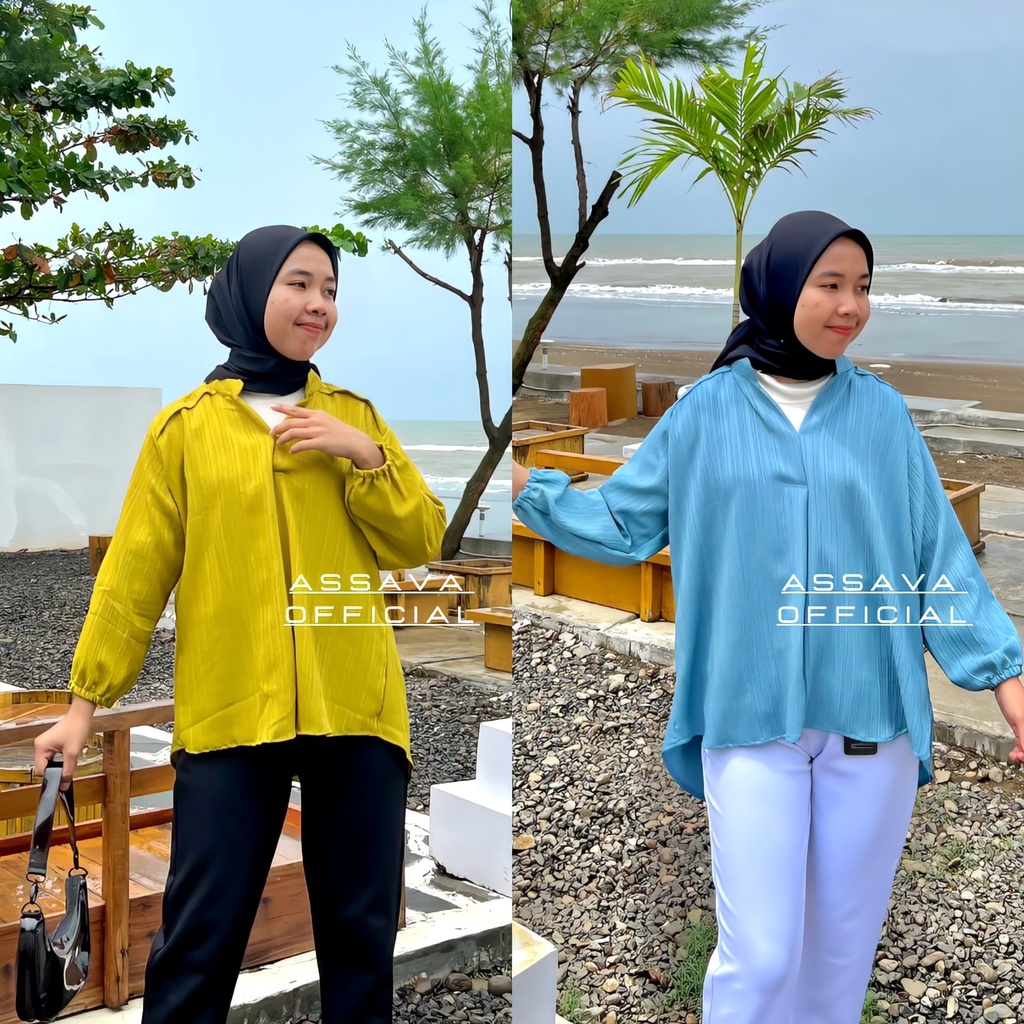 Jual Kemeja Blouse Wanita Lady Crush - Outer Baby Crush Korean Style ...