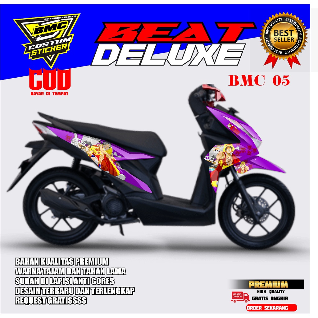 Jual Sticker decal honda beat deluxe /esp | Shopee Indonesia