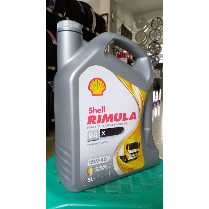 Jual SHELL RIMULA R4X DIESEL 15W-40 GALON - 5 LITER | Shopee Indonesia
