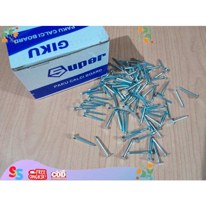 Jual Paku GRC Vans Giku Calci Board Nails Garis Putih 1" Inch 2.5cm SAS ...