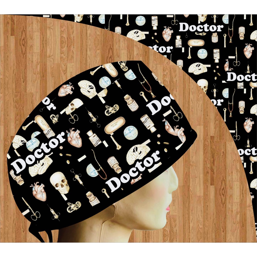 Jual Head cap / Topi Bedah / Topi Dokter / Surgical Hat Motif Doctor ...