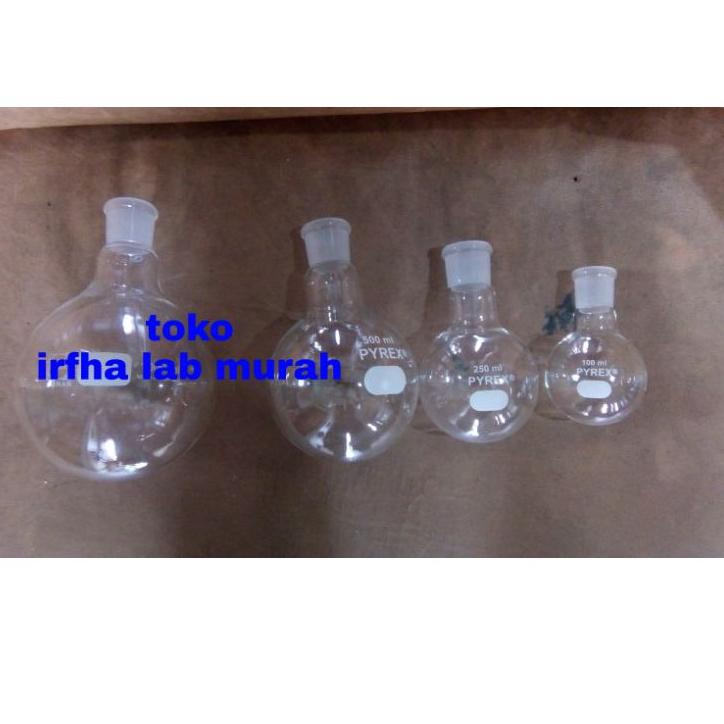 Jual Flash Sale - Boiling flask /labu bulat 100ml-1000ml pyrex | Shopee ...