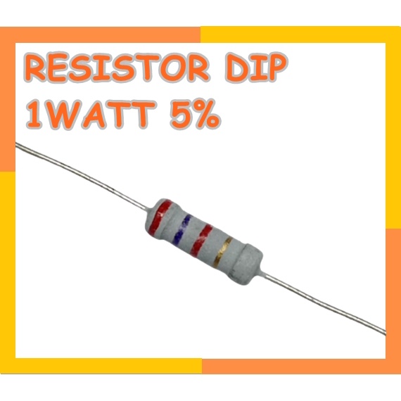 Jual R resistor 1w 1Watt 1R Ohm 1R Ohm 1 watt toleransi 5% | Shopee Indonesia