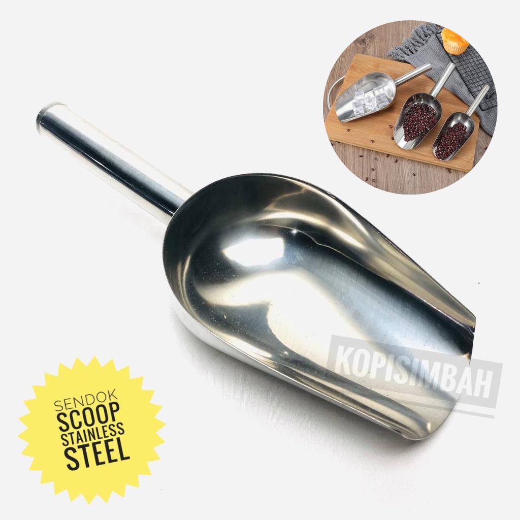 Jual Sendok Sekop Es Batu Stainless Steel Scoop Ice Spoon Sendok Skop ...