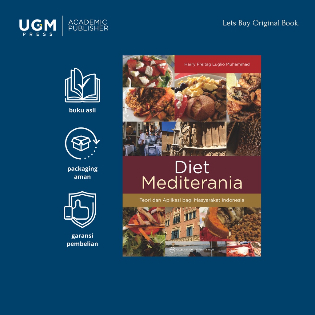 Jual UGM Press Buku Original Diet Mediterania: Teori dan Aplikasi bagi ...
