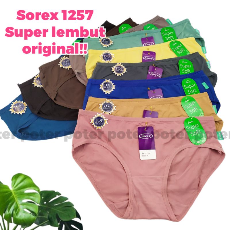 Jual 1 pcs cd celana dalam wanita sorex 1257 comfort extra jumbo big size M L EL QL XL XXL 3L ...