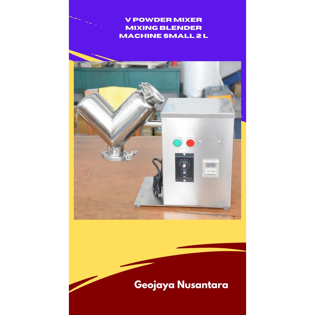 Jual V POWDER MIXER MIXING BLENDER MACHINE Small 2 L | Shopee Indonesia
