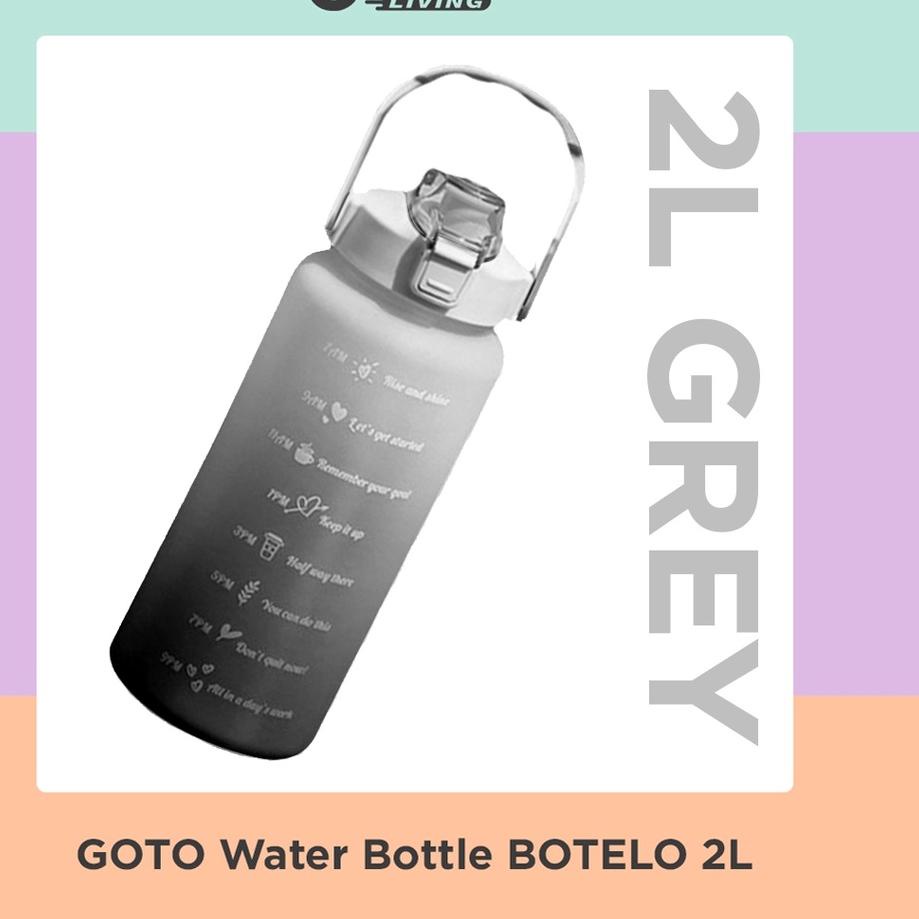 Jual PJI415 Goto Botelo Botol Motivasi Minum 2 Liter Jumbo Tumblr Air ...