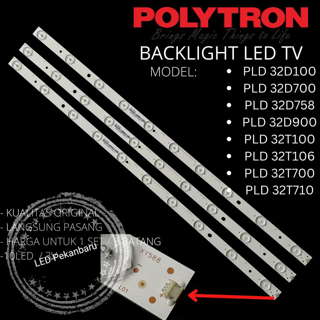 Jual BACKLIGHT LED TV POLYTRON 32 INC 32D100 32D758 32D900 32T100 ...