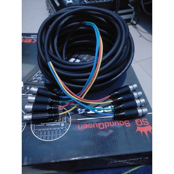 Jual Kabel snake/input SOUNDQUEEN KS4-20meter (4 CHANEL) | Shopee Indonesia