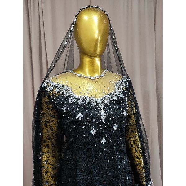 Jual Gaun Pengantin / Dress pengantin / gaun pengantin hitam / slim ...