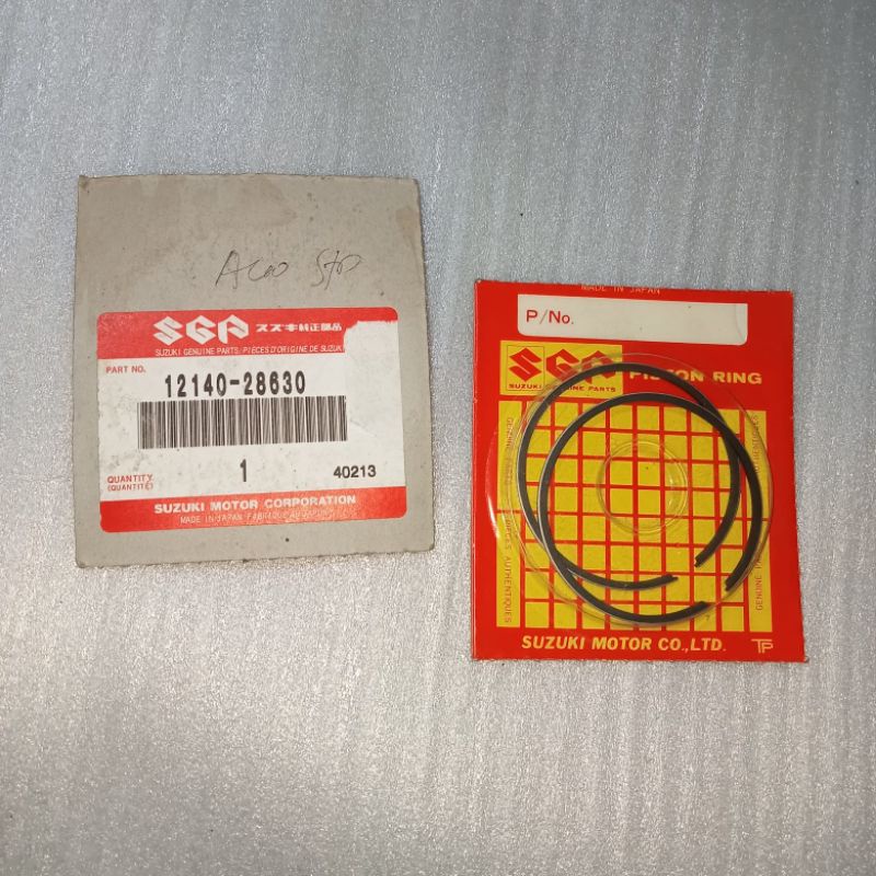 Jual ring piston ring seker seher Suzuki GP100 FR80 GP125 TS100 A100 oversize standar STD ...