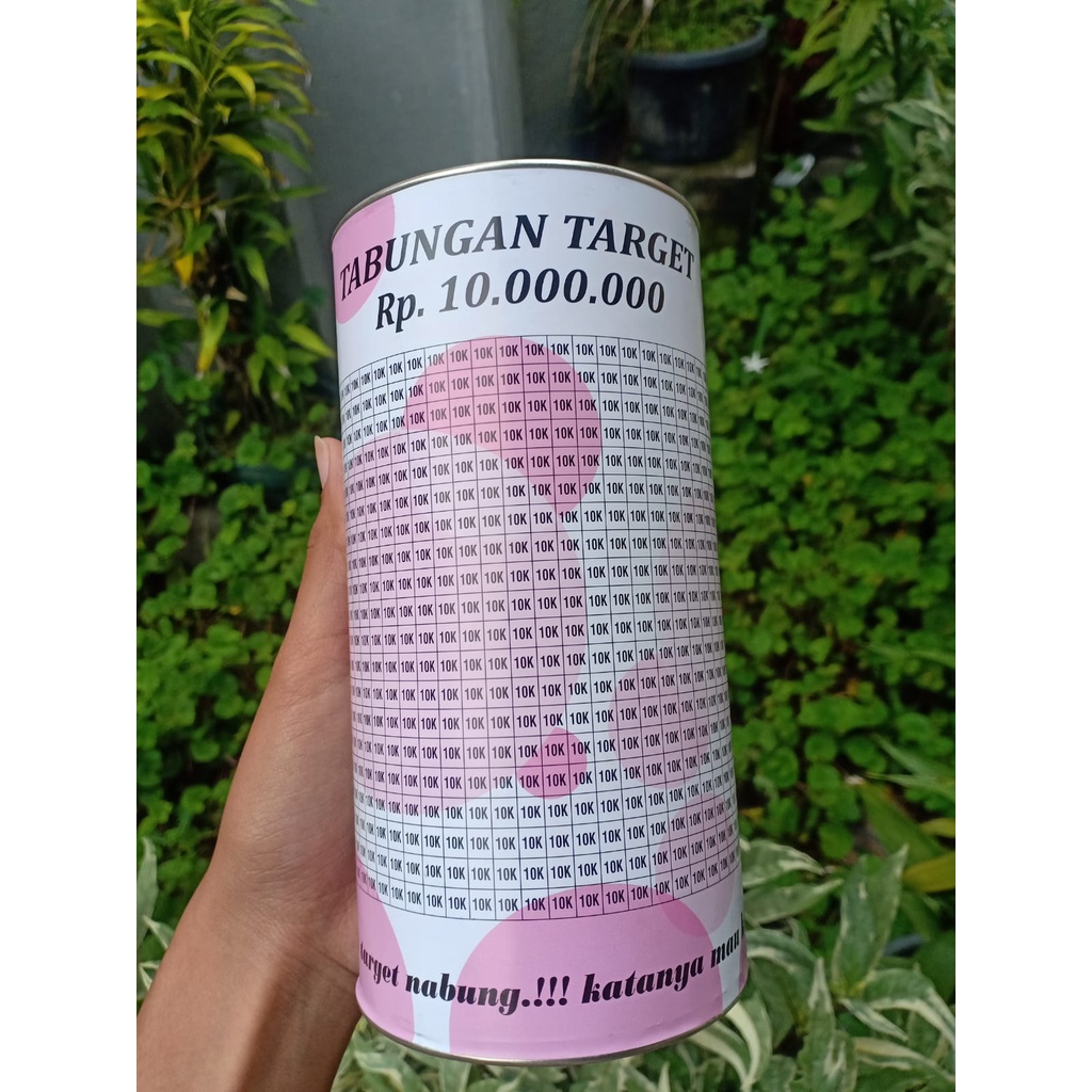 Jual celengan target pink 10k 10jt | Shopee Indonesia