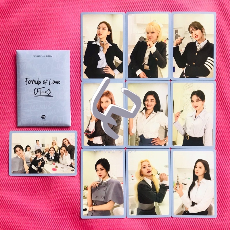 Jual TWICE - Formula of Love PO Benefit Photocard Set (Study about Love ver) | Shopee Indonesia