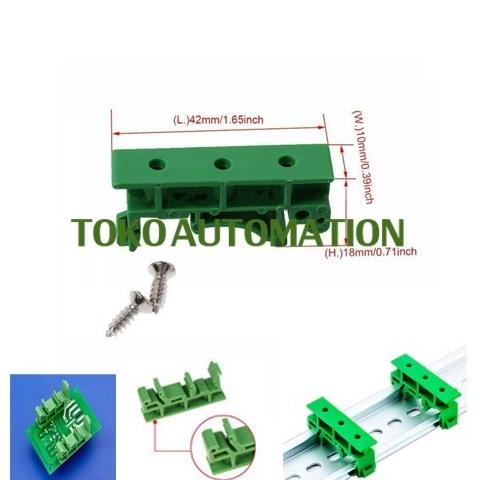 Jual DRG01 DRG-01 DIN 35 Mounting Bracket Screw PCB DIN Rail Adapter ...