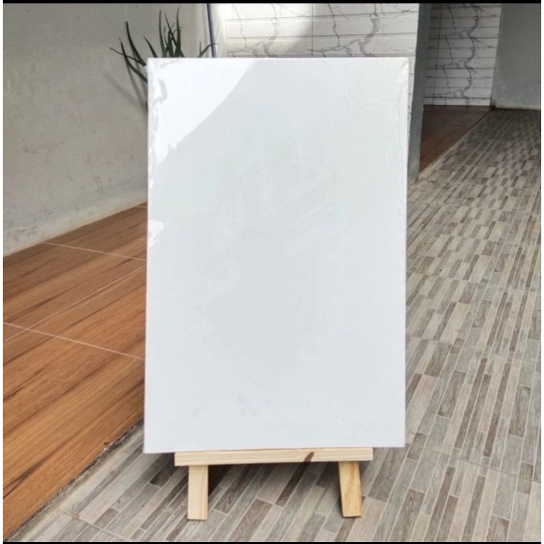 Jual KANVAS LUKIS 40 X 60 DENGAN EASEL 30 X 60 Canvas Kanpas Putih ...