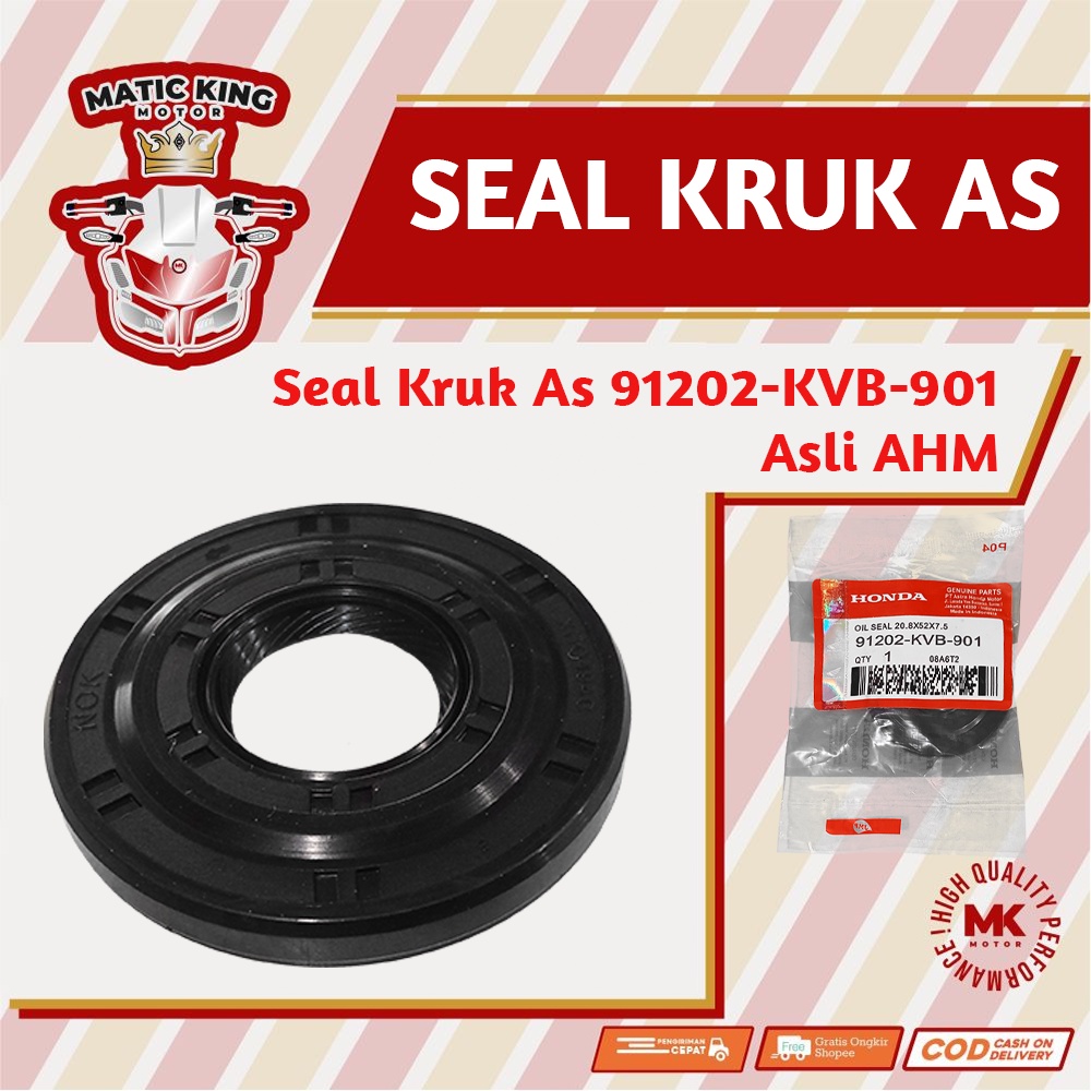 Jual Oli Seal Sil kruk as Honda Vario Beat Scoopy Spacy PCX 110 125 150 91202-KVB-901 asli AHM ...