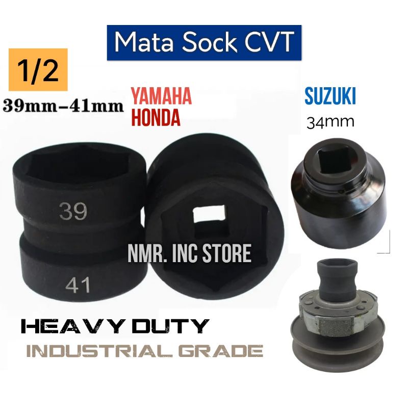 Jual Mata Kunci Shock CVT 39x41 Double Socket 43x46 Sok 34 mm Mur Kopling Kampas Ganda Yamaha ...