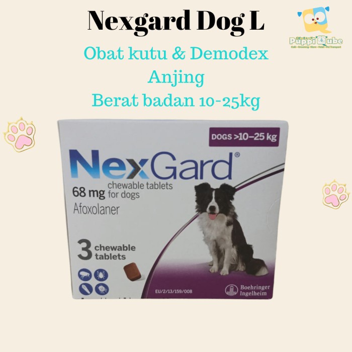 Jual Nexgard Dog L - Chewable Tablet Obat Kutu & Demodex Anjing 10-25kg | Shopee Indonesia
