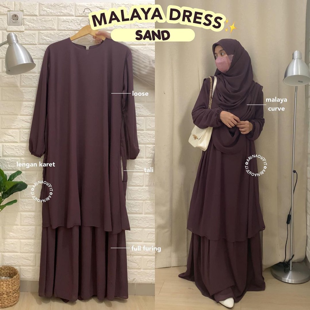 Jual MALAYA DRESS BY Aruna outfit | Shopee Indonesia