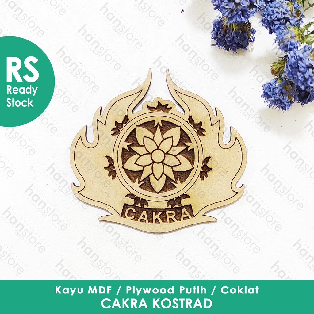 Jual RS 18 / 20 / 22 / 25 cm Logo CAKRA KOSTRAD / Emblem / Lambang Kayu ...