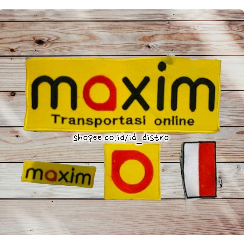 Jual Emblem Logo Patch Bordir Ojol Maxim 4IN1 (dasar KUNING) | Shopee ...