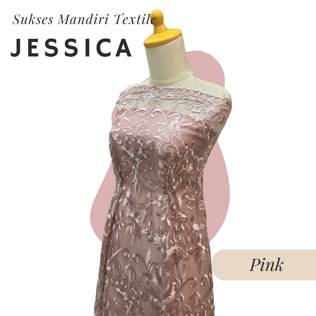 Jual [JESSICA] Brukat Tile Premium Mewah Tile Warna Pink | Harga ½ ...