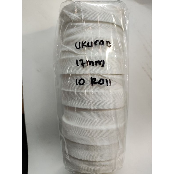 Jual Tali Guling Veterband 7/10/12/15/17mm Polyester Twill Tape - Per ...