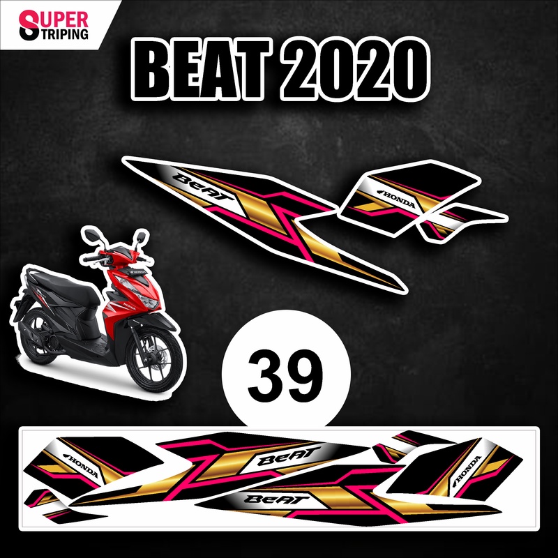 Jual STICKER BEAT 2020 39 - Tahun 2020 2021 2022 Desain Striping List ...