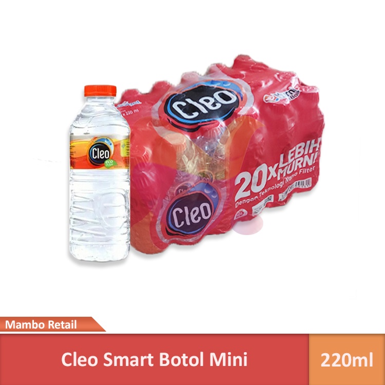 Jual Cleo Smat Botol Mini 220ml Air Mineral | Shopee Indonesia