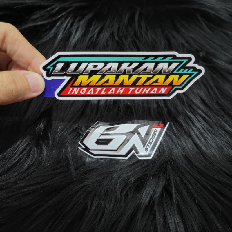 Jual sticker kata2 viral Lupakan Mantan | Shopee Indonesia