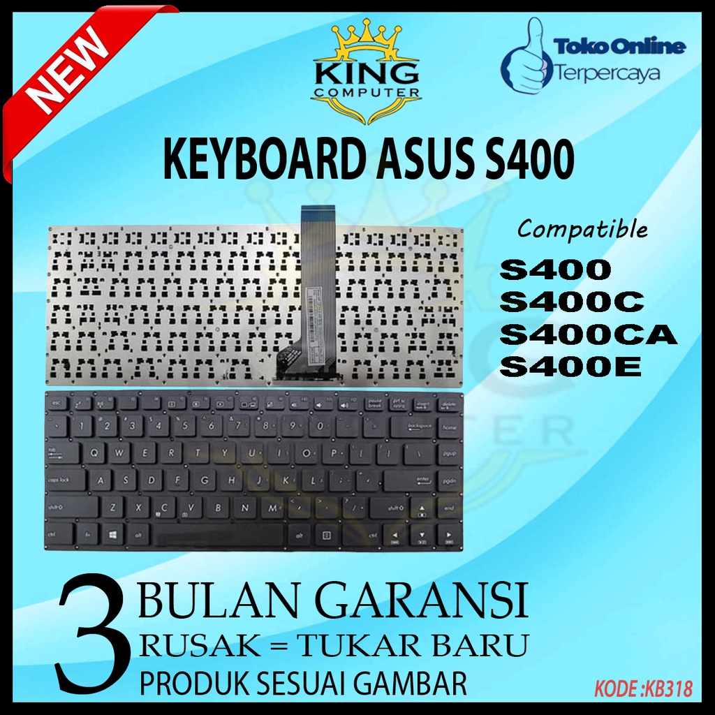 Jual KEYBOARD ASUS S400 S400E S400CA S400C X402 | Shopee Indonesia