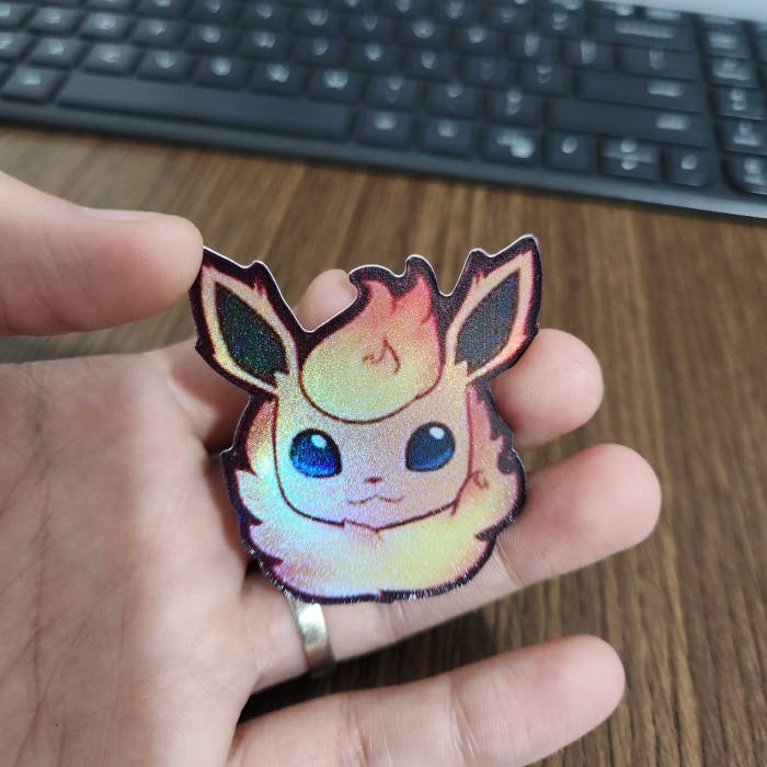 Jual Sticker Hologram Anime - PSH1405 - Pokemon - Flareon | Shopee ...