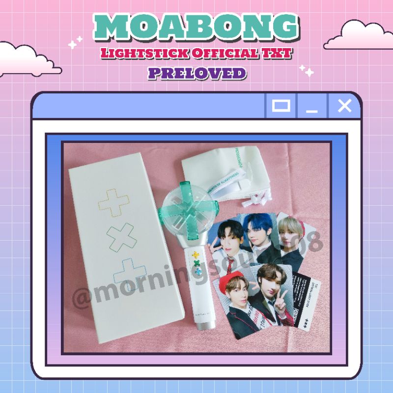 Jual OFFICIAL LIGHTSTICK TXT MOABONG UNSEALED FULLSET | Shopee Indonesia