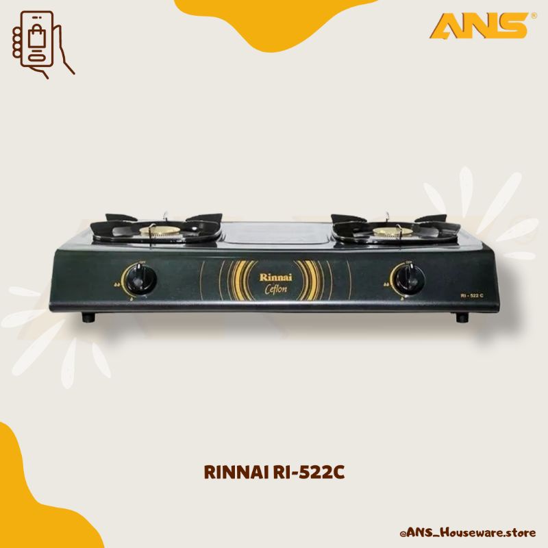 Jual Rinnai RI-522C Kompor Gas Rinnai Ri522c (2 Tungku) | Shopee Indonesia