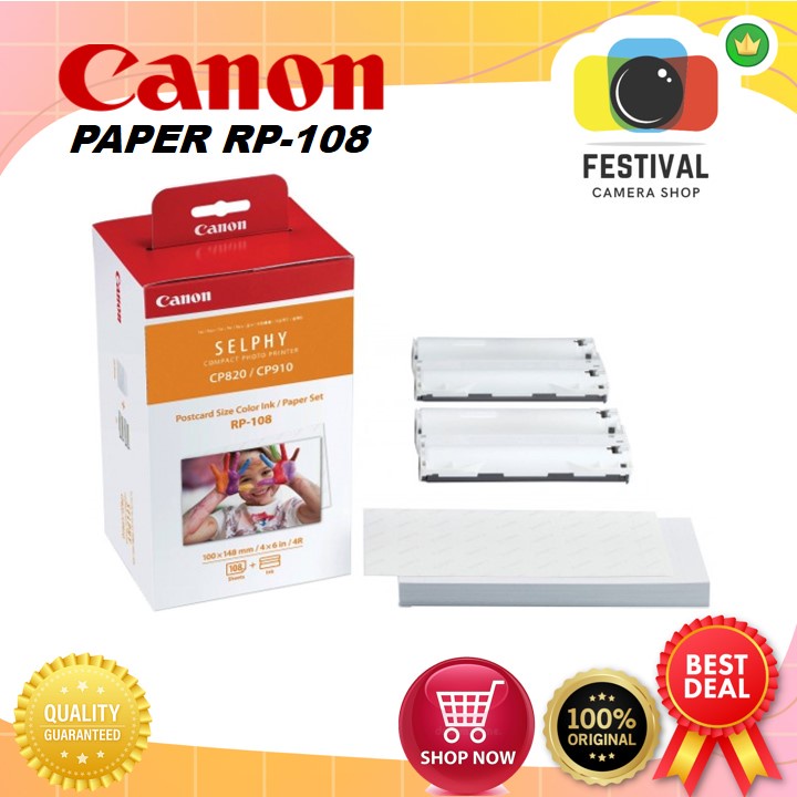 Jual CANON RP-108 PAPER SELPHY PRINTER | Shopee Indonesia